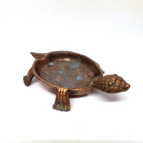 Accents | Vintage Brass Turtle Tortoise Individual Ashtray Incense ...